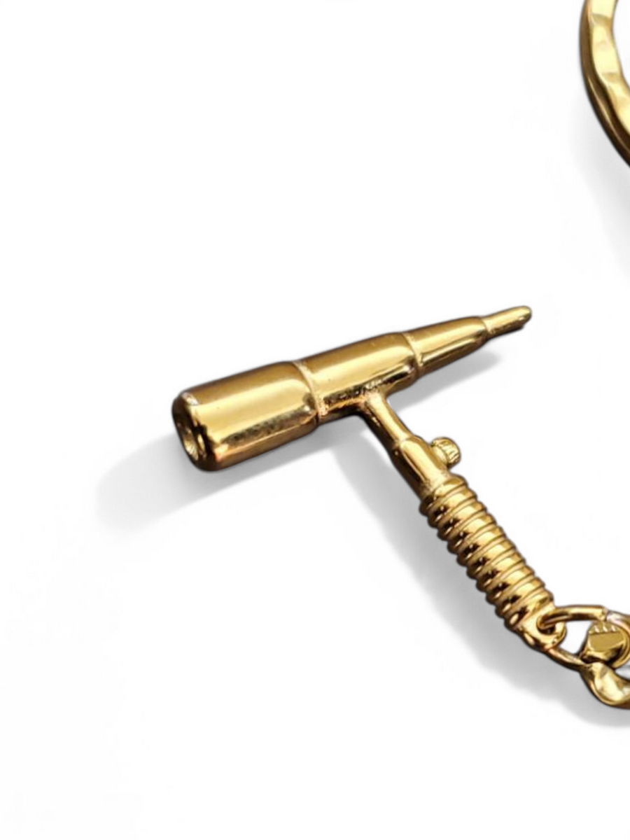 Gold Stainless Steel Tig Rig keychain – Paracordclips LLC